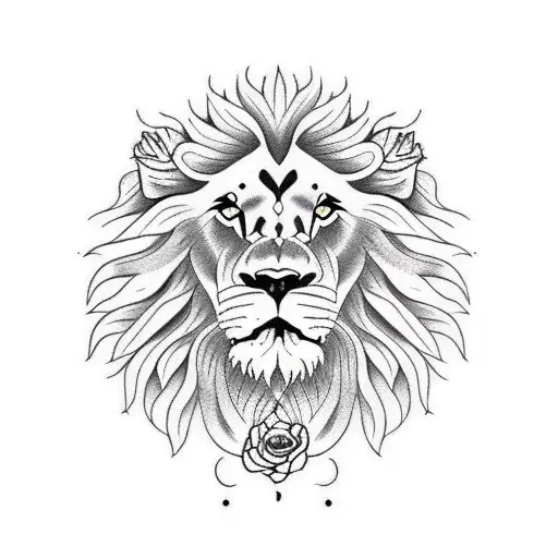 3690+ Lion With Roses Tattoo Ideas in 2025 - BlackInk AI