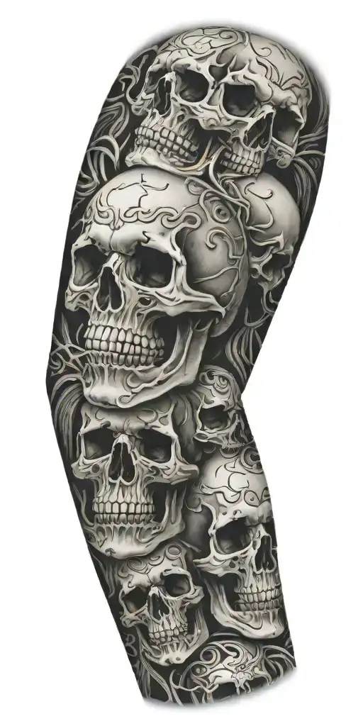 Skull Arm Tattoo Sleeve