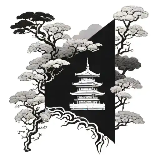 1519+ Japanese Temple Tattoo Ideas in 2025 - BlackInk AI