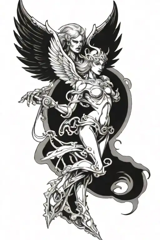 62+ Angel Vs Devil Tattoo Ideas in 2025 - BlackInk AI