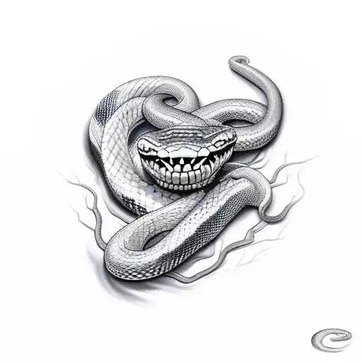 Realism "Giant Snake Getting Its Eyes Clawed Out..." Tattoo Idea ...