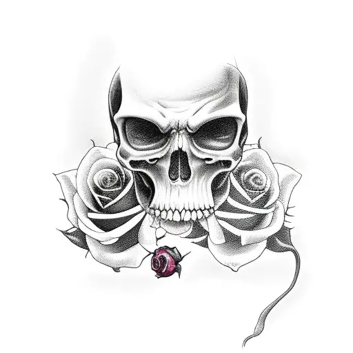 Realistic Drawings Grim Reaper Rose